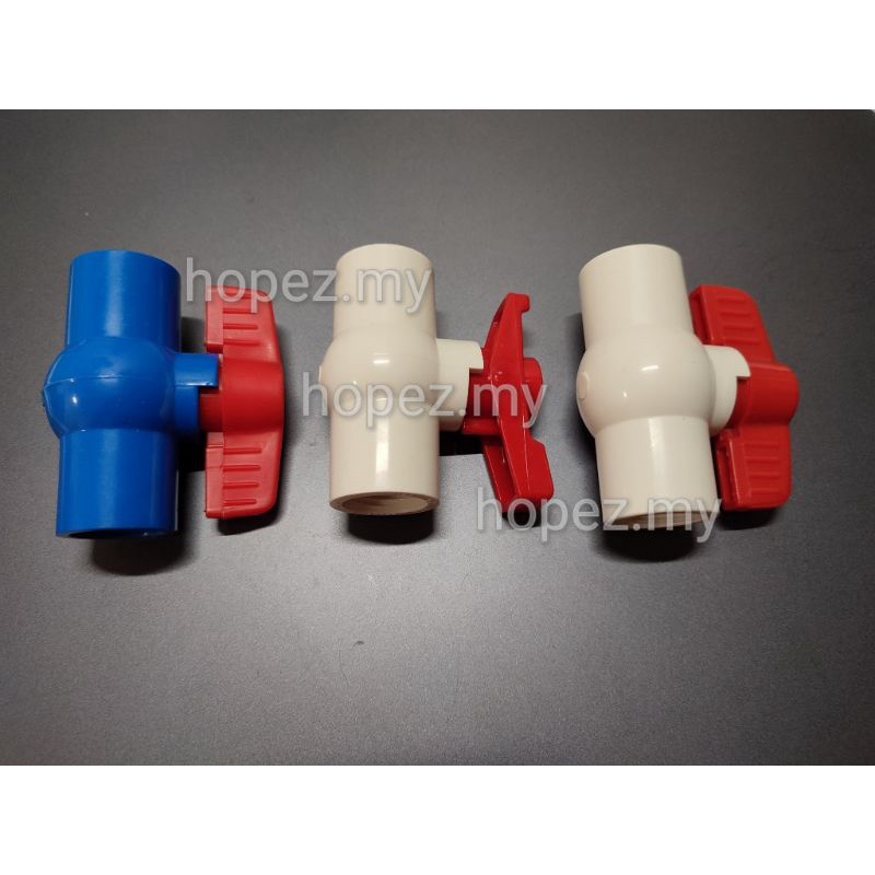 1/2 3/4 DN15 DIN20 Threaded Ball Valve PVC 20mm HDPE | Shopee Malaysia