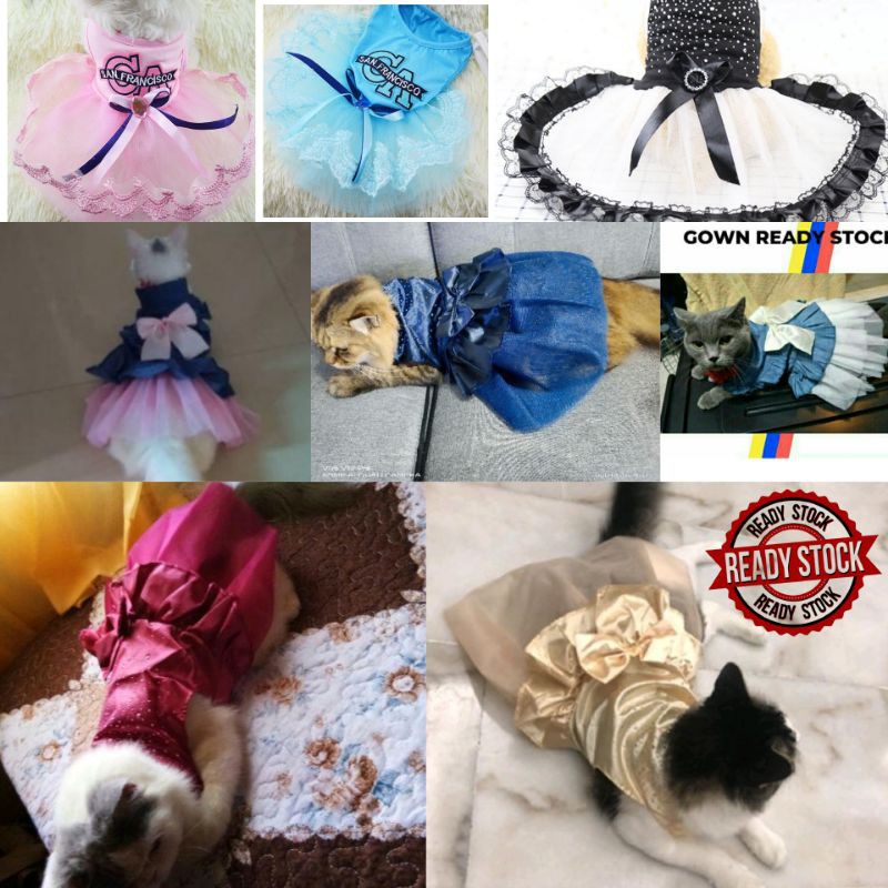 [Pet gown] Pet Dress Gown baju kucing betina haiwan murah raya kurung ...