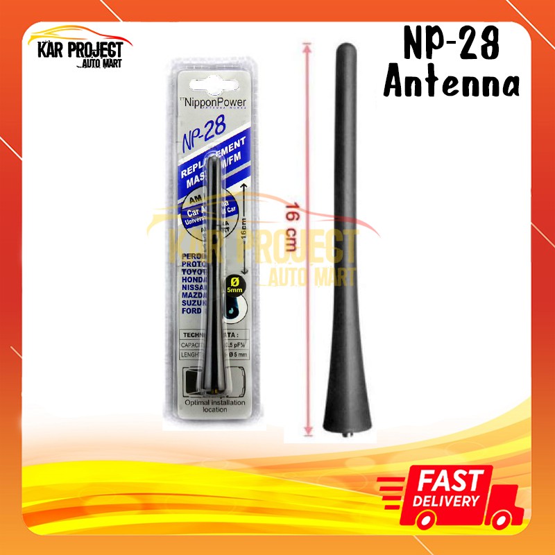 NIPPON POWER NP-28 Car Antenna Replacement For PERODUA PROTON TOYOTA HONDA NISSAN MAZDA SUZUKI ...