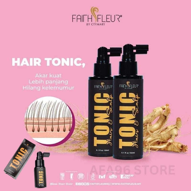 ORIGINAL HQ 150ml HAIR TONIC BY FAITH FLEUR RAMBUT GUGUR, TONIK RAMBUT ...