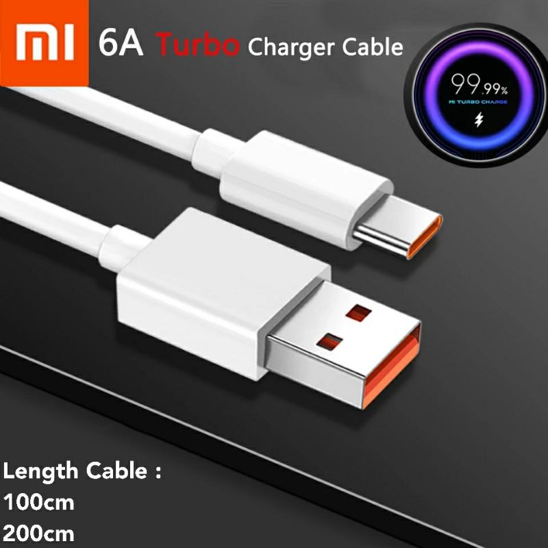 Xiaomi Poco Type-C USB Cable Support 67W 120W TurboCharge HyperCharge ...