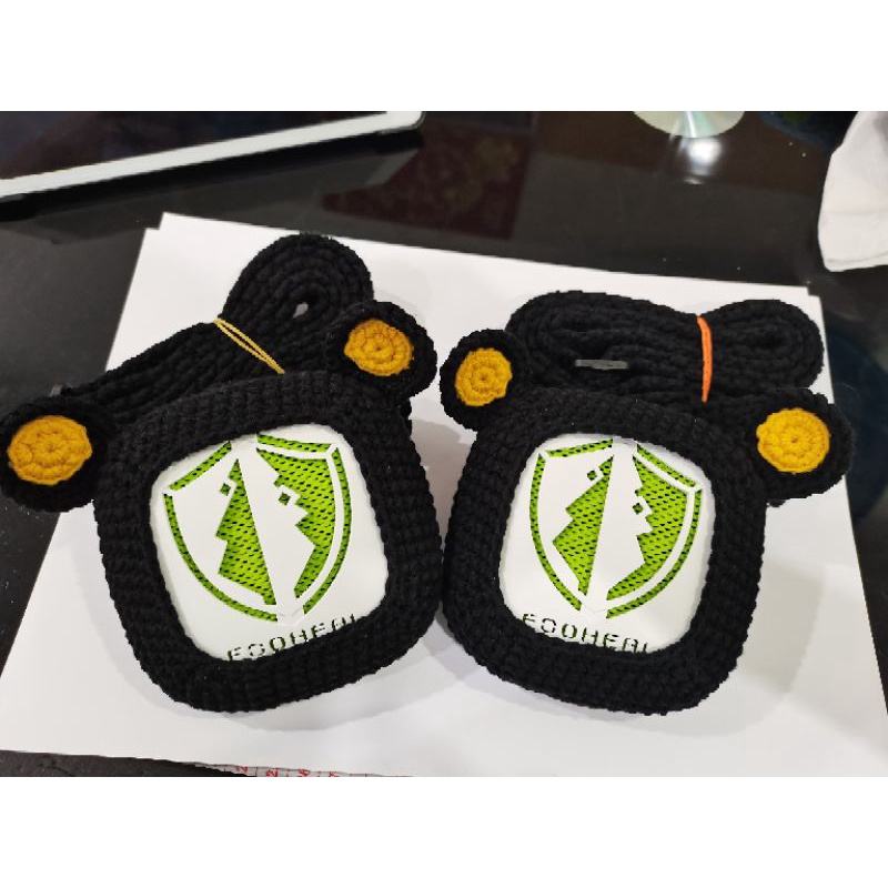 (Pre-order)Customize Handmade Crochet Ecoheal casing(Bear Ear) | Shopee ...