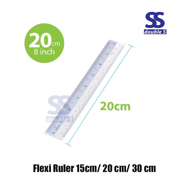 Plastic Ruler / Flexi Ruler / Pembaris PVC15cm/20cm/30cm | Shopee Malaysia