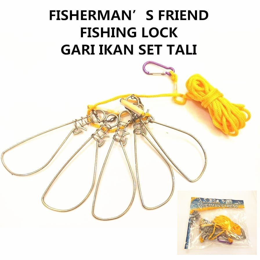 NEW FISHING LOCK GARI IKAN SET TALI FISH LOCK MS8008 | Shopee Malaysia