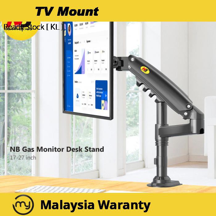 NB North Bayou H80 17- 27 Inch Gas Strut Monitor TV Desktop Bracket ...