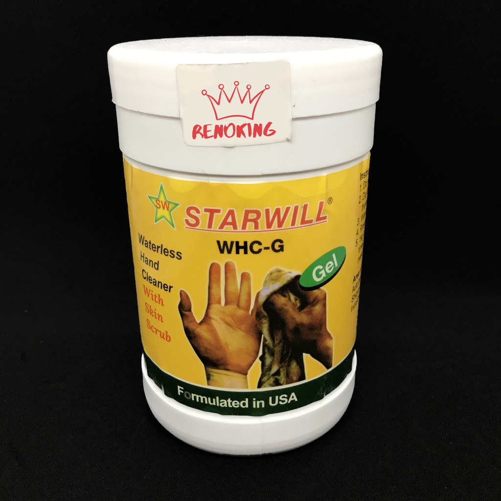 STARWILL Waterless Hand Cleaner Gel 1KG Car Lorry Motor Repair Grease ...