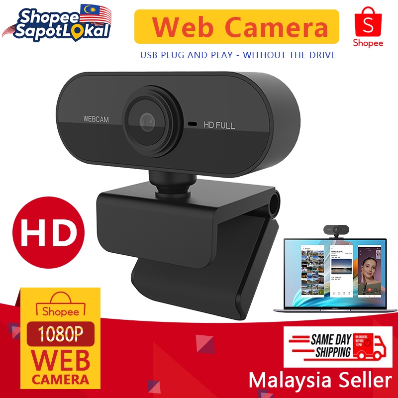 Webcam with Microphone 1080P Autofocus HD Web Camera USB 2.0 for ...