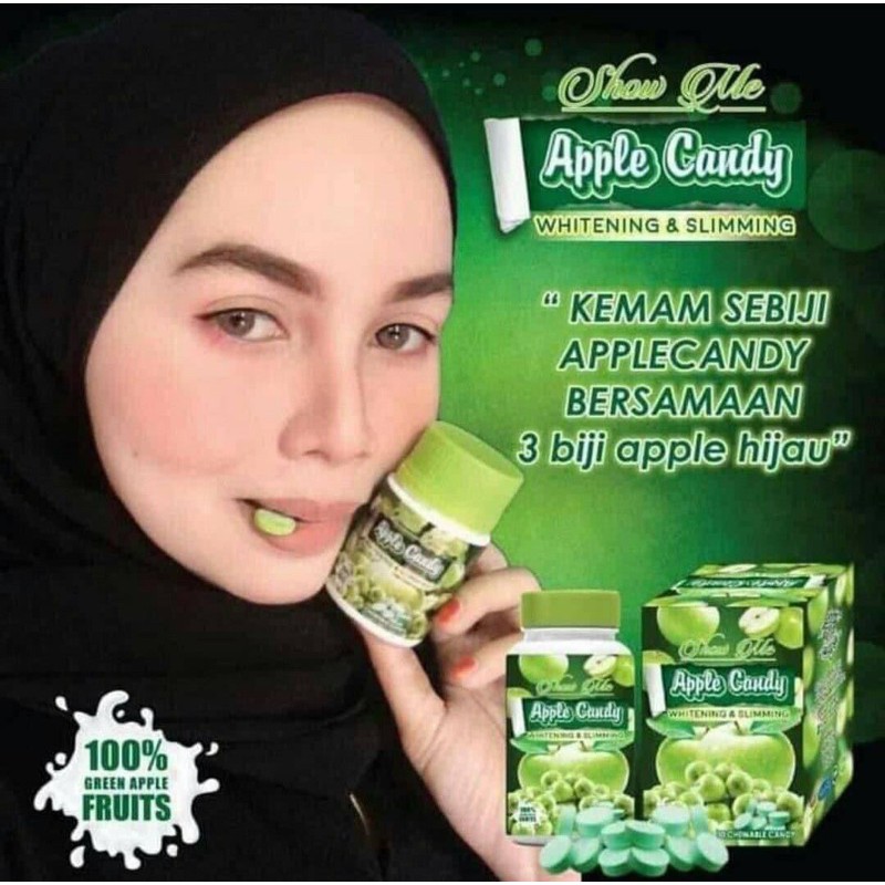 SHOW ME APPLE CANDY 💯ORIGINAL‼️ TURUNKAN BERAT BADAN KEMAM KEMAM ...