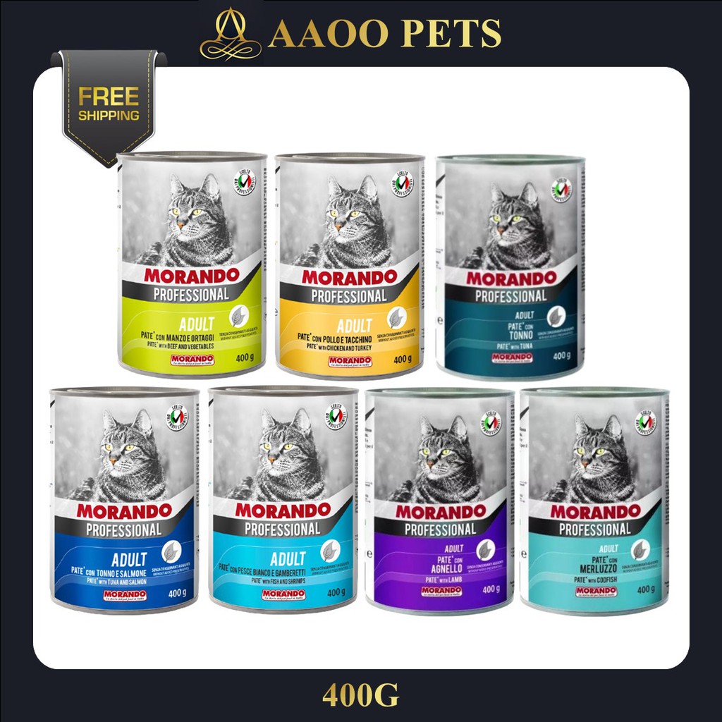 Morando Professional Pate Cat Can 400G Migliorgatto Chunks 405G & Pate ...