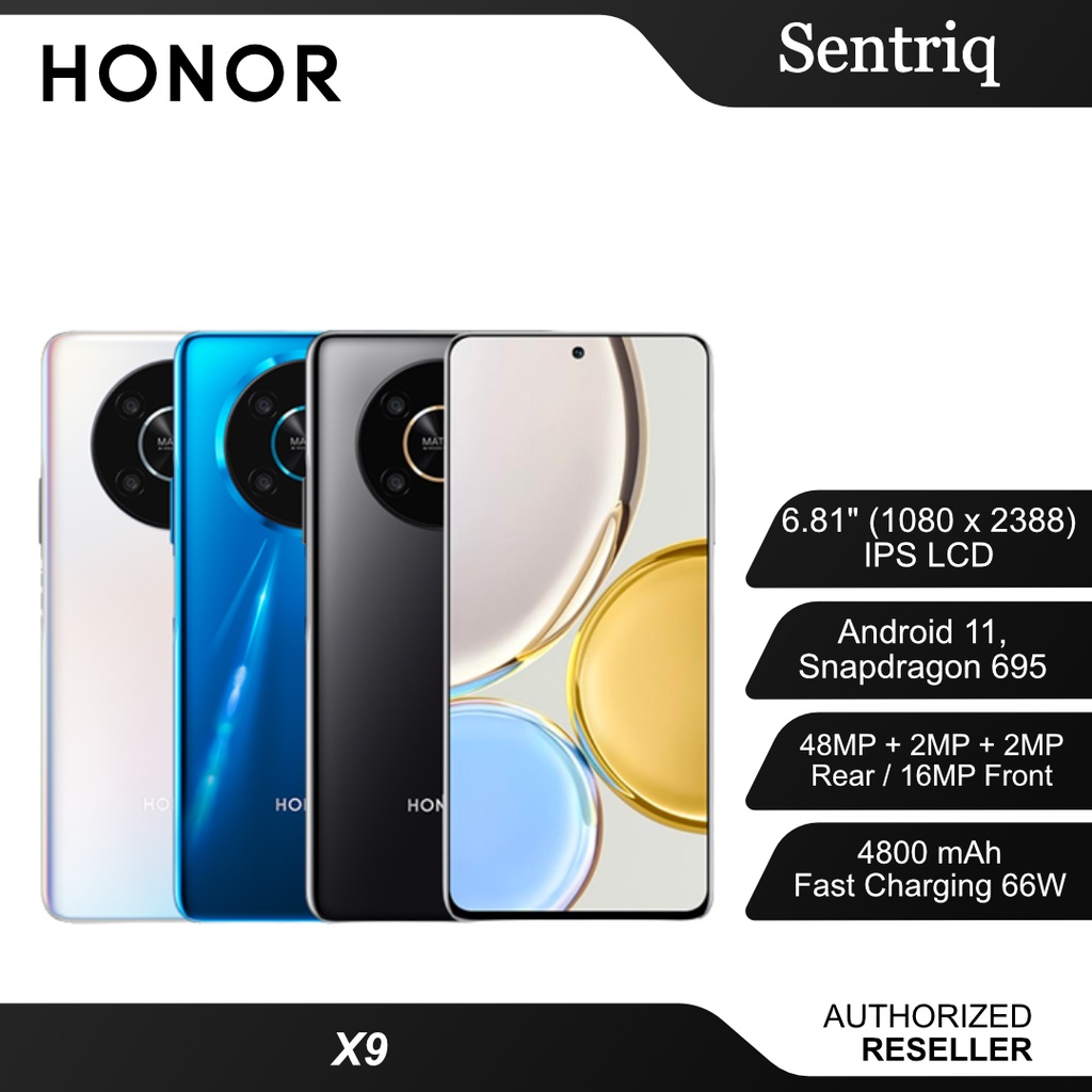 Honor X9 Smartphone 8GB RAM 128GB (Original) 1 Year Warranty by Honor Malaysia | Shopee Malaysia