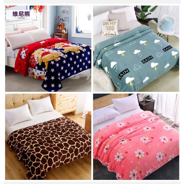 Ready Stock # Selimut Baldu Seorang / Single Flannel Soft Blanket ...