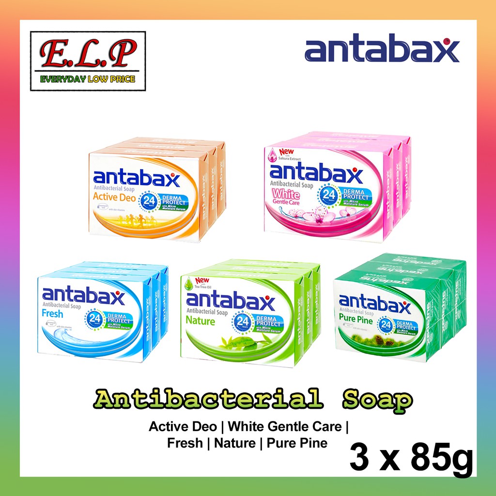 Antabax Antibacterial Bar Soap 3s X 85g Shopee Malaysia