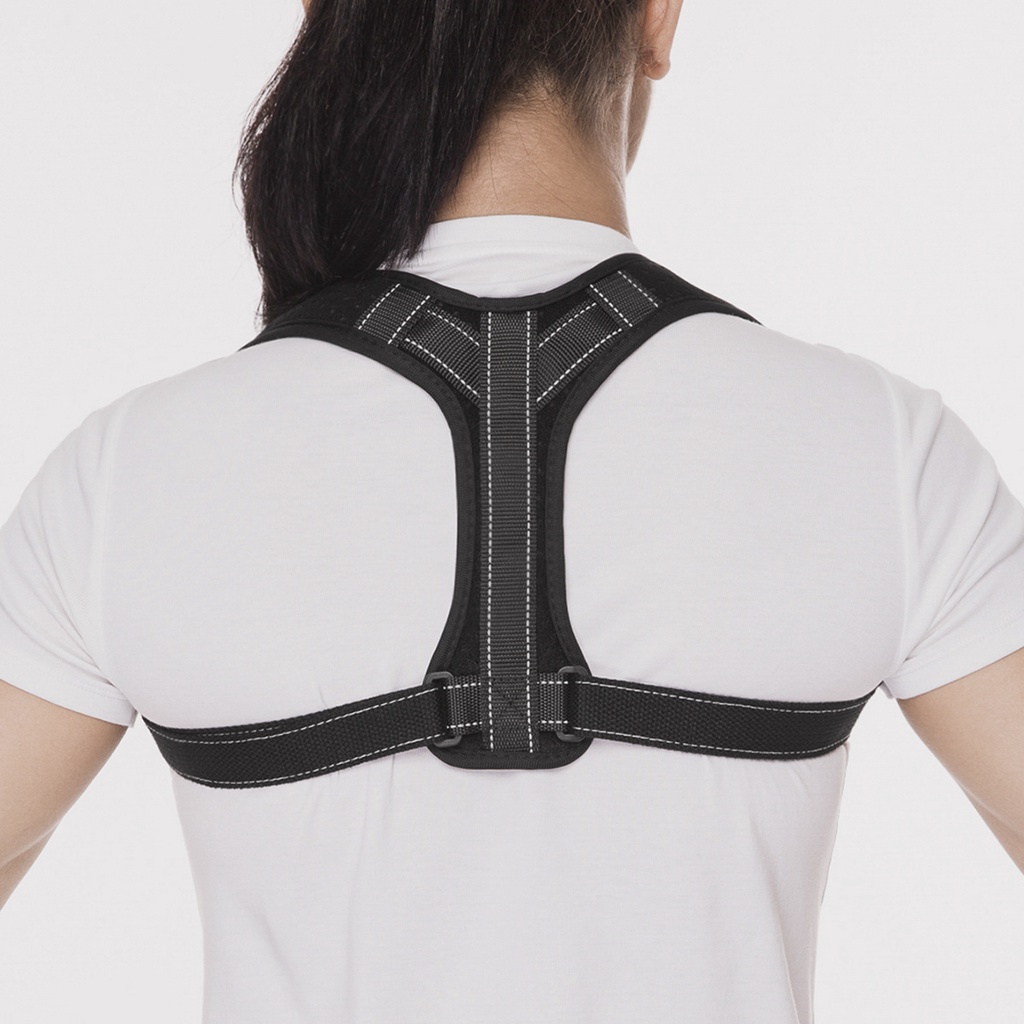 Posture Corrector Women Men Body Back Pain Lumbar Shoulder Support ...