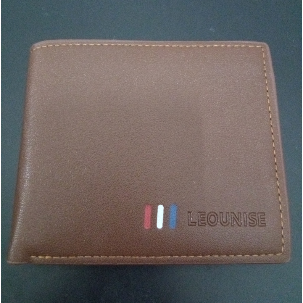 Leounise Men Wallet ZP845 With Zipper Coin Pocket - Light Brown ...