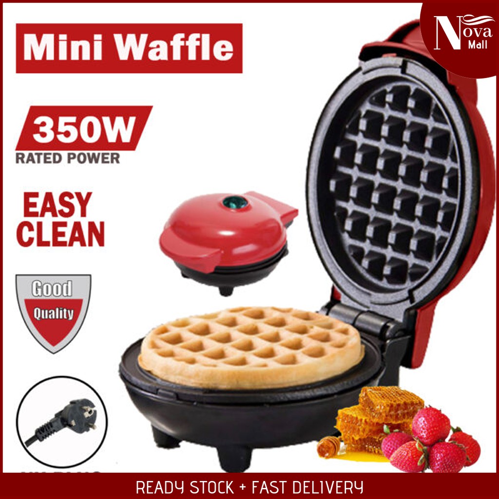 Mini Waffle Maker Nonstick Crepe Pancake Cooker Machine Electrical ...