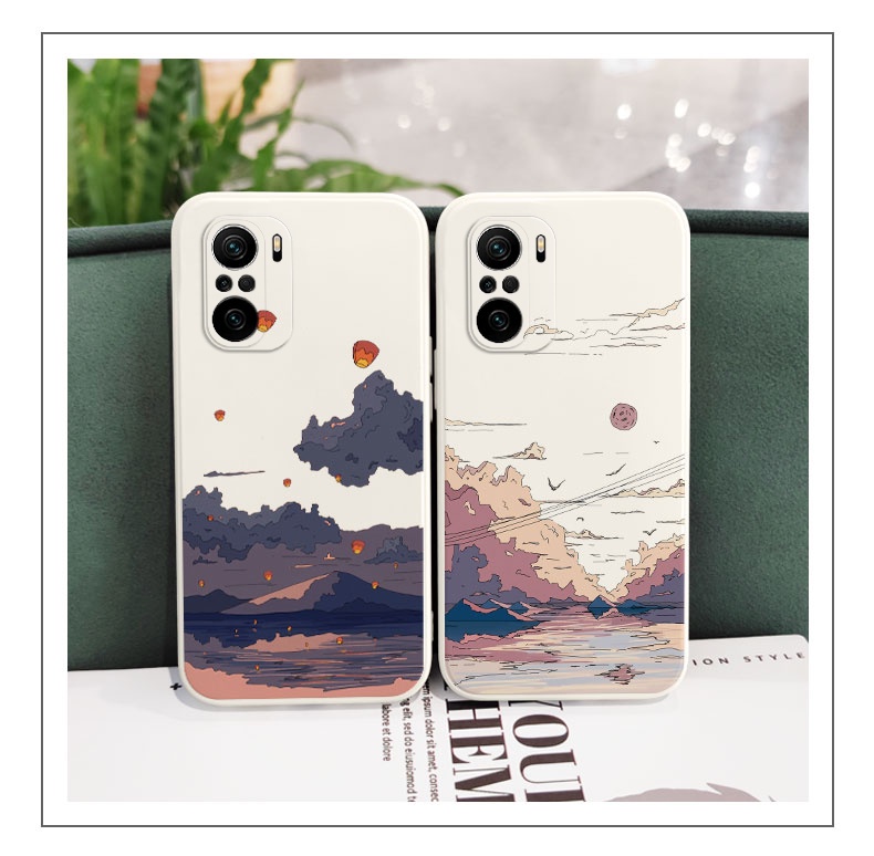 Creative Anime Scenery Phone Case For Xiaomi Poco F3 F2 X3 M3 Pro 5G GT ...
