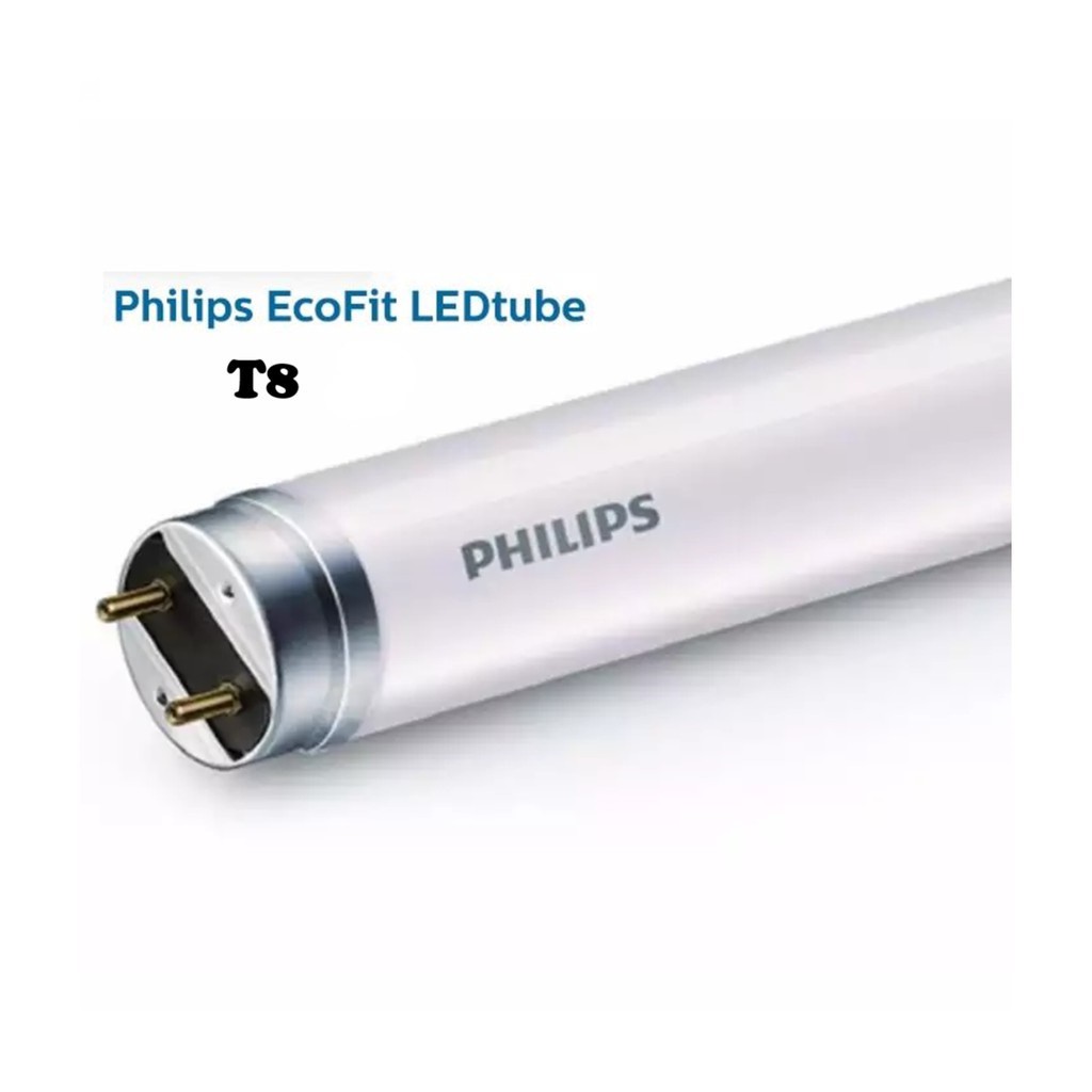 [20 PCS] Philips Ecofit T8 LED Tube 8W(2ft) 18W(4ft) Daylight 6500K / Cool White 4000K | Shopee ...