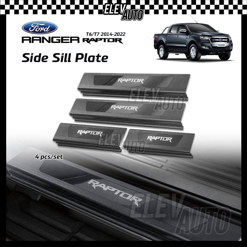 Ford Ranger T6 T7 T8 2014 - 2022 Side Sill Plate Door Step Scuff ...