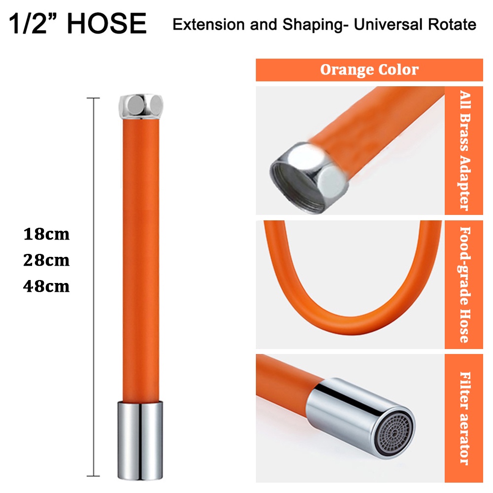 Encora Flexible Universal Rotating Hose Water Tap Faucet Extension 360 ...
