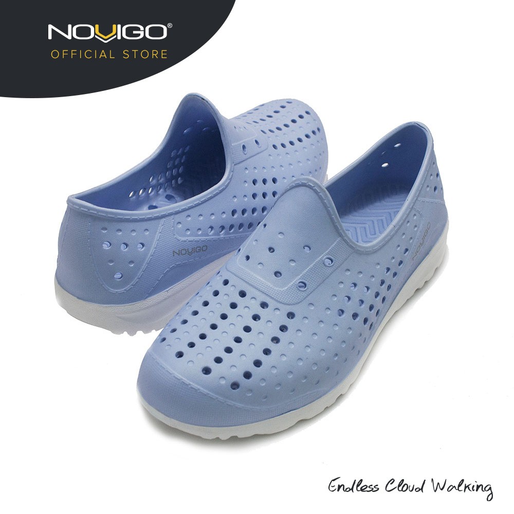 Novigo® Avila Dual Density Ladies Eva Sandal (Baby Blue/Cotton White ...