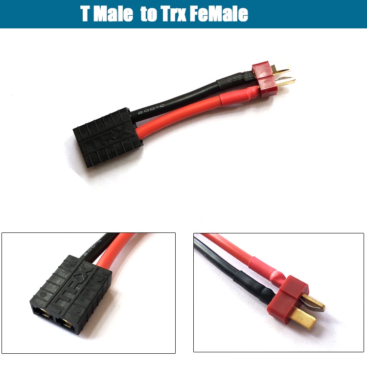 XT60 EC5 EC3 T Deans 4.0mm 3.5MM JST SM Tamiya Plug Female to Male Adapter Connectors 10 12 14 ...
