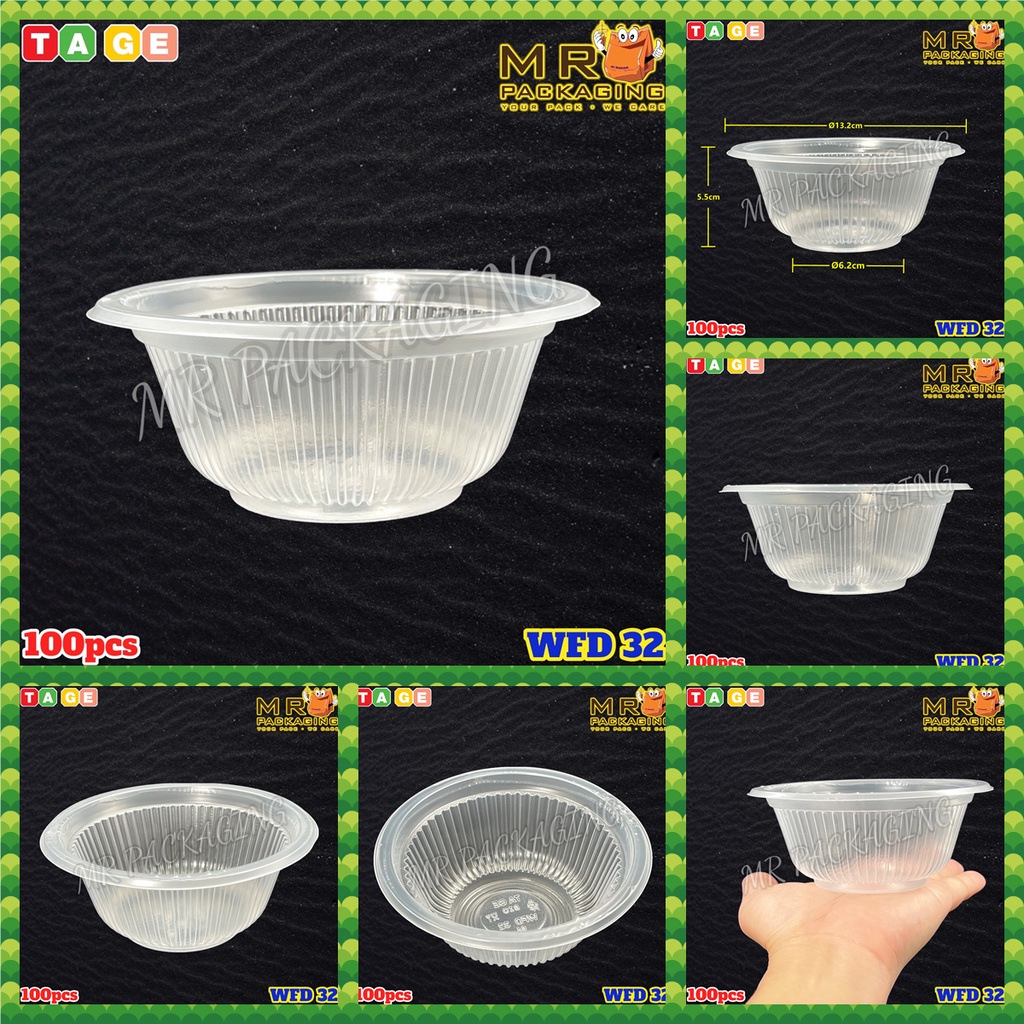 5" Medium Bowl [ 50pcs± ] BENXON B32 TAGE WFD32 Disposable PP Plastic ...