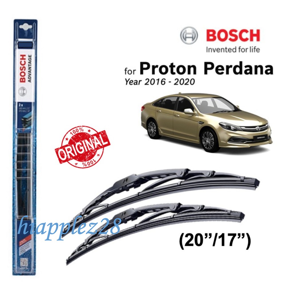[1SET] BA2017 20"+17" BOSCH Advantage U Hook WIPER SET (ORIGINAL) 3397010417 Wira Kenari Satria ...