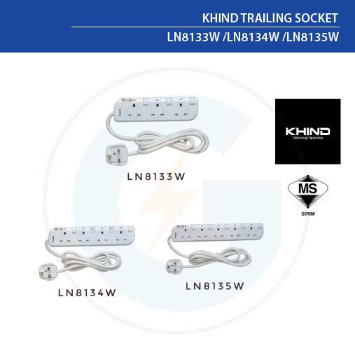 [SIRIM] KHIND trailing socket - UK MALAYSIA Extension Plug | Shopee ...