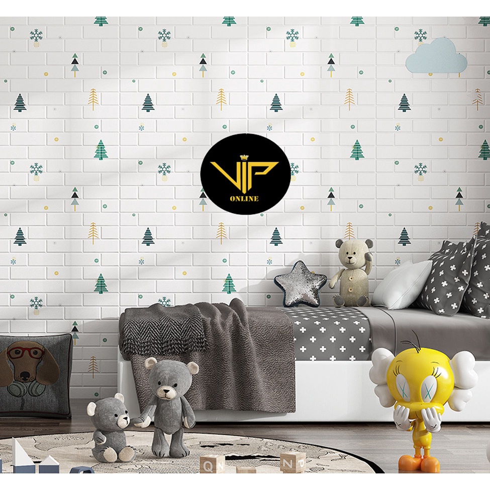 Vip Wallpaper 3D Foam Character Motif 05 Children 3D Premium Wallpaper ...
