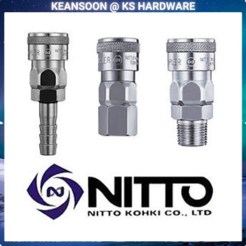 Nitto Pneumatic Air Quick Coupler (Made in Japan) 1/4" 3/8" 1/2" (PF PH PM SF SH SM) (20 30 40 ...