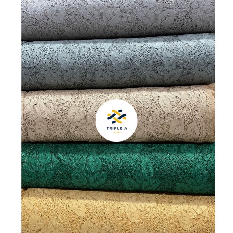 GLITTER BROCADE FABRIC PER 1/2 METER || VALENTINA GLITTER LACE BROCADE ...