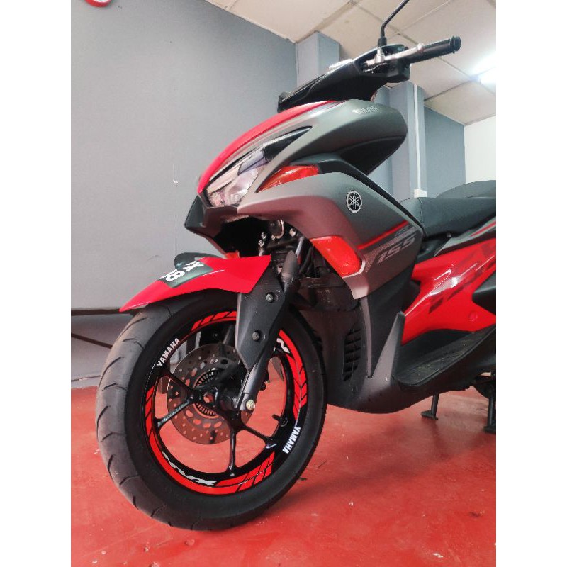 Sticker Rim Yamaha NVX 2P yamaha Merah-MP | Shopee Malaysia