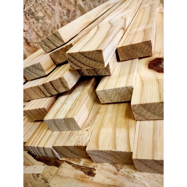*READY STOCK* KAYU PINE BARU Mixed GRED B&C SAIZ 180cm x 2inch x 1inch ...