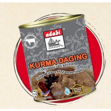 ADABI DALAM TIN KARI DAGING // RENDANG DAGING // KURMA DAGING // SUP ...