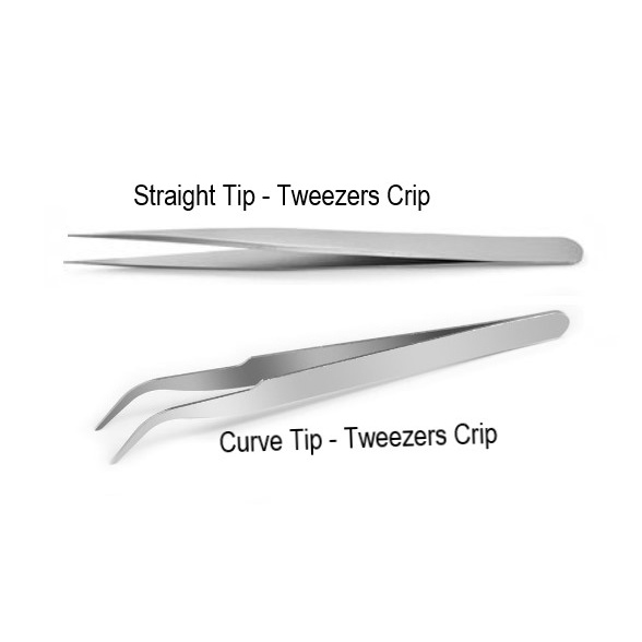 Tweezers Crip Straight Curved Tip Multi purpose ESD Tweezers Crip ...