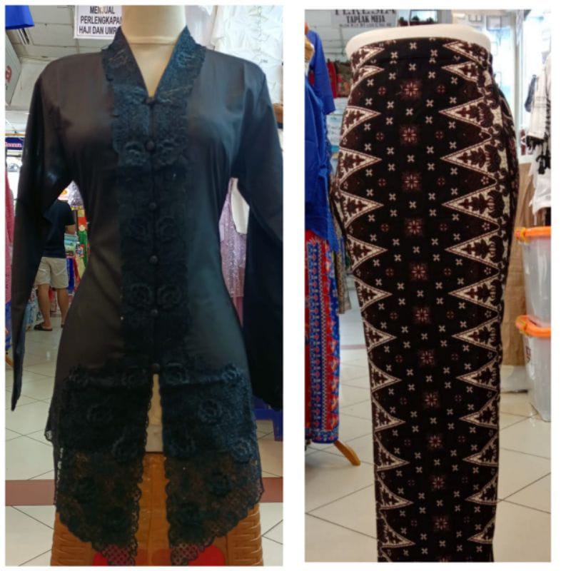 Embroidered Motif Encim Kebaya / Civil Servant Kebaya / Latest Motif ...
