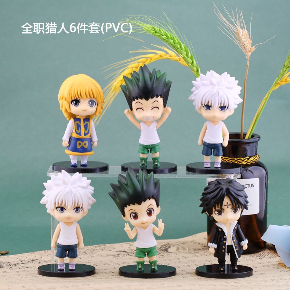 OEM 6pcs Hunter X Hunter 全职猎人 10cm Japan Anime Manga Action Figure ...