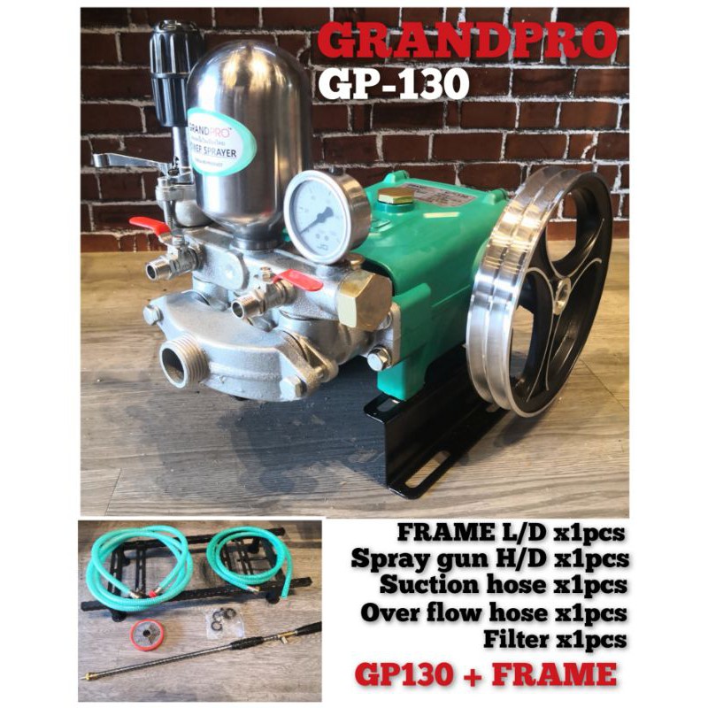 GRANDPRO GP130 GP130A GP230 HEAVY DUTY POWER SPRAYER PLUNGER PUMP HEAD ...