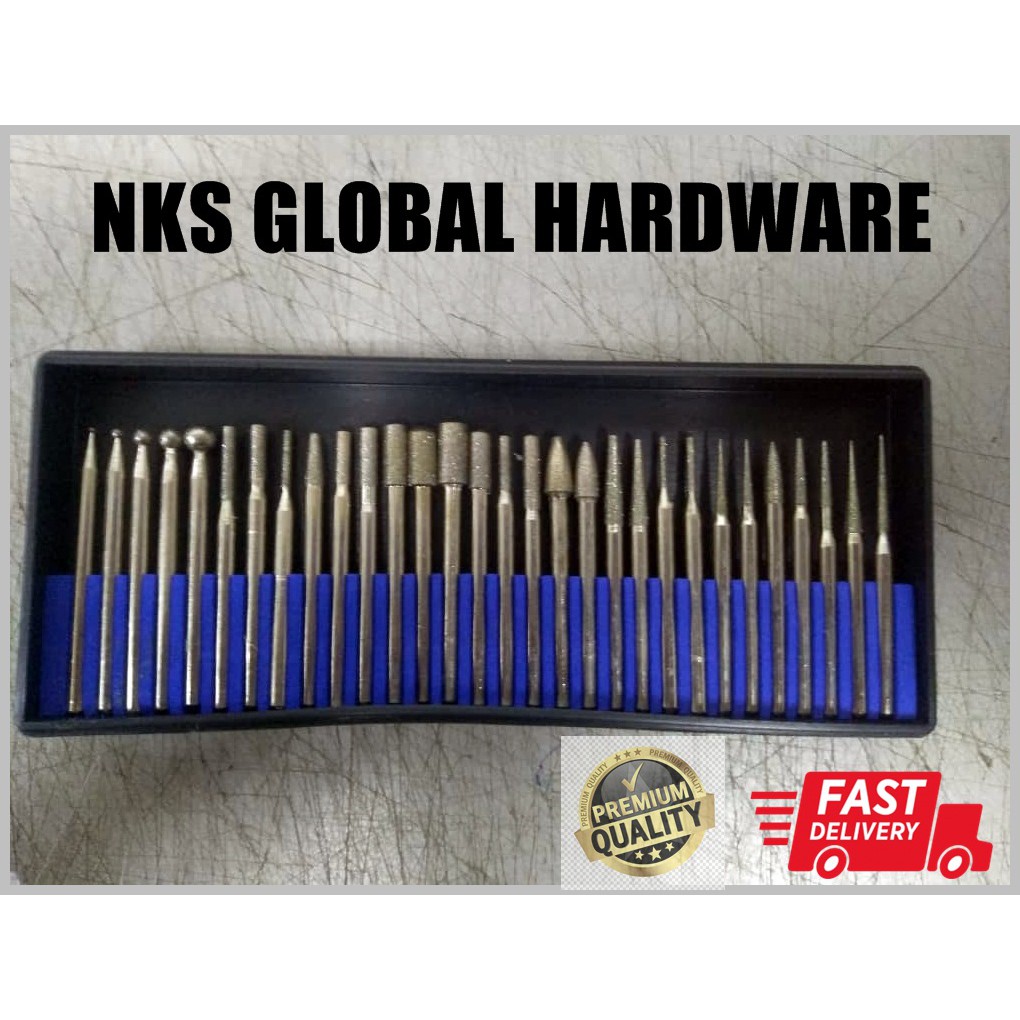 #READY STOCK# DIAMOND MOUNTED POINT SET (30PCS/SET) | Shopee Malaysia