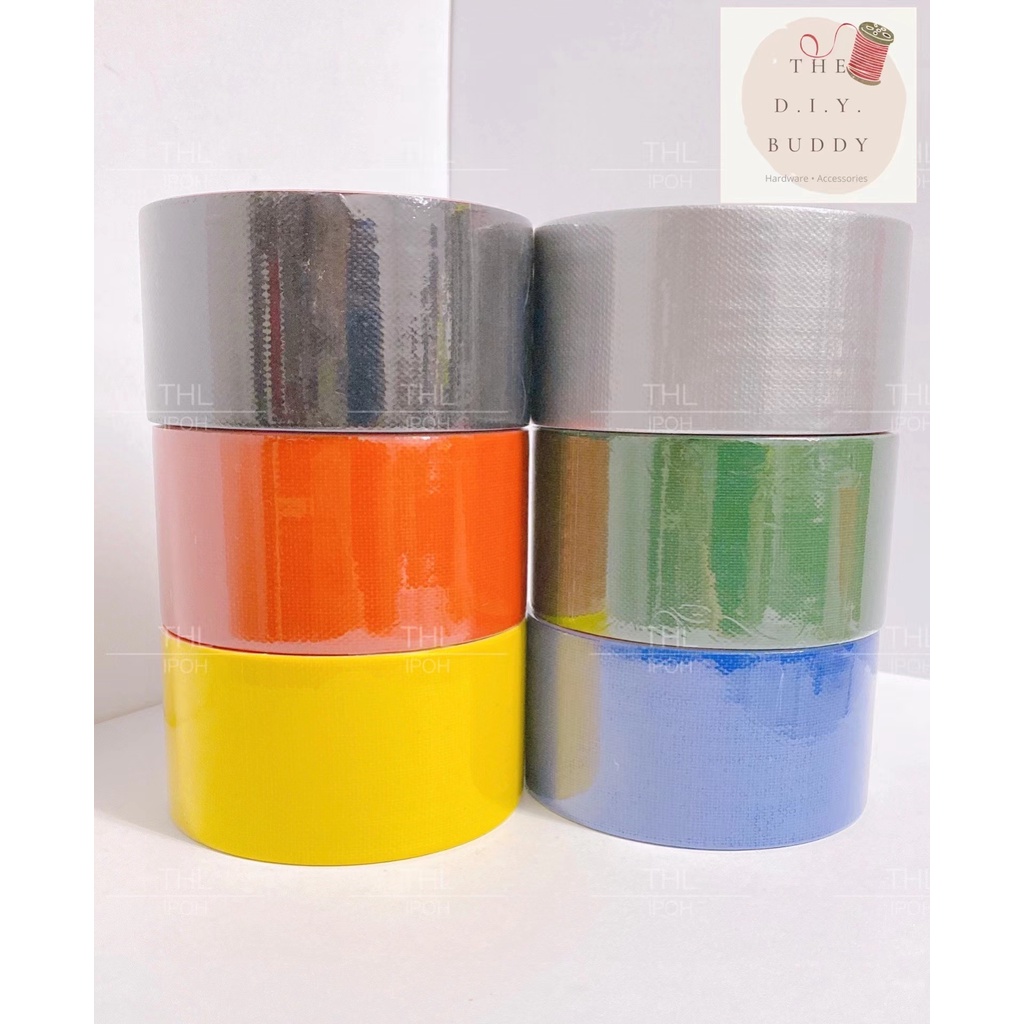APOLLO Premium Binding Cloth Tape - Red Yellow Blue Green Silver Black ...