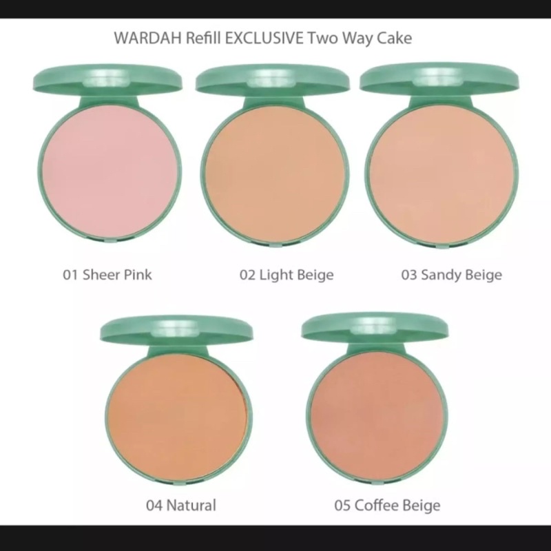 Wardah Refill Exclusive Two Way Cake - Powder with a High Coverage ...
