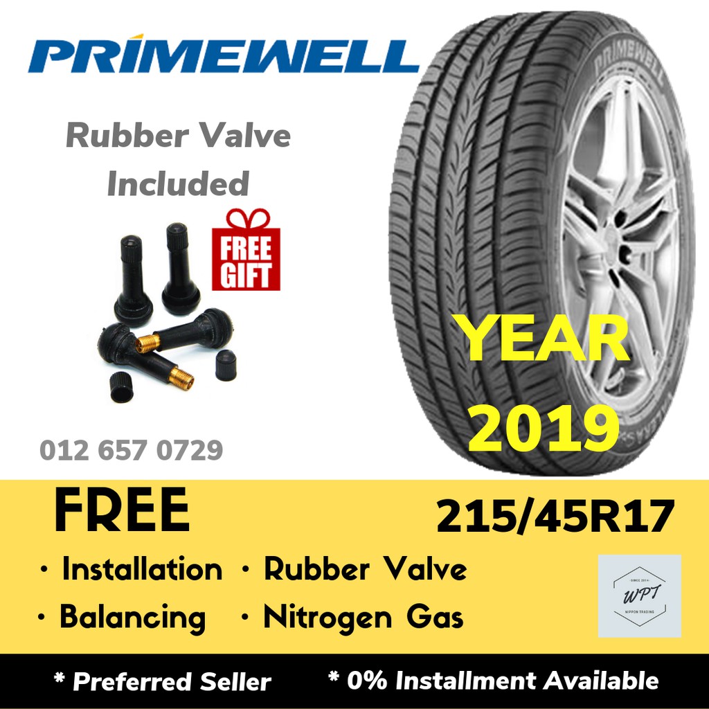 215/45R17 PRIMEWELL VALERA SPORT AS (Installation) Tyre Tayar Tire ...