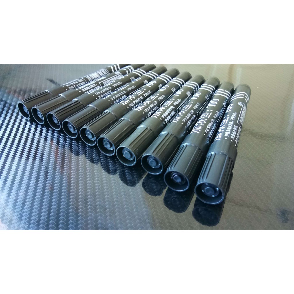 10pcs-Aowa 700 Permanent Marker Pen Black | Shopee Malaysia