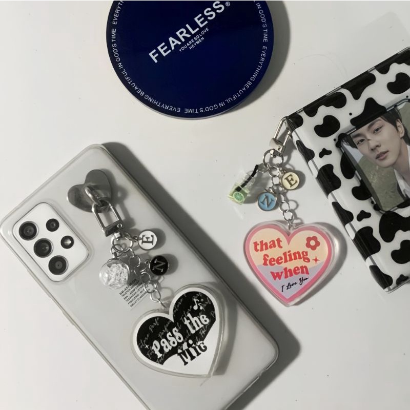 (READY)Keychain Pass the Mic and That feeling when enhypen fanmade ...