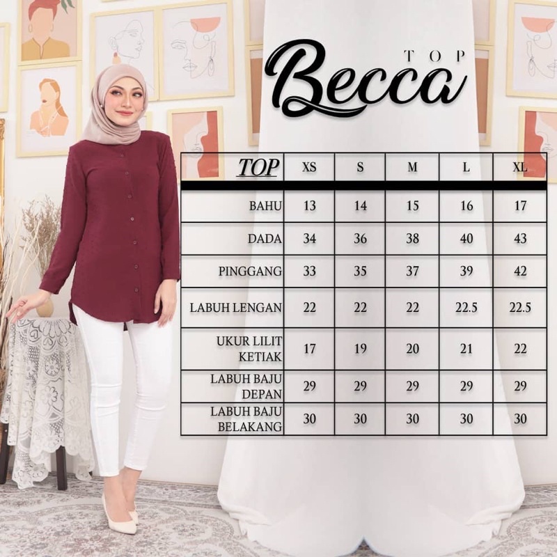 Becca Top (Maroon Colour) | Shopee Malaysia