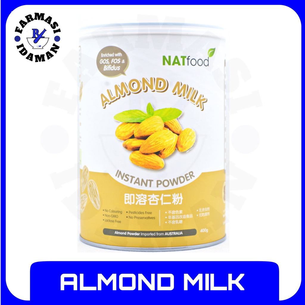 Natfood Almond Milk Instant Powder 400g | Shopee Malaysia