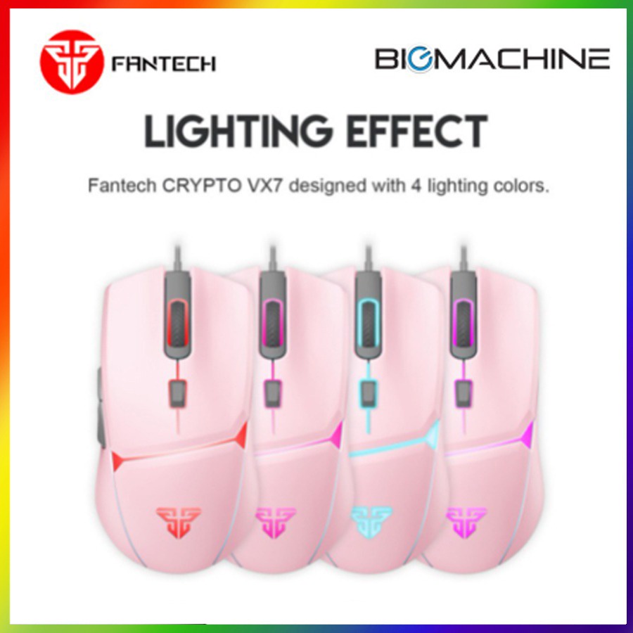 Fantech VX7 CRYPTO Gaming Mouse ( Black / White / Sakura Edition ...