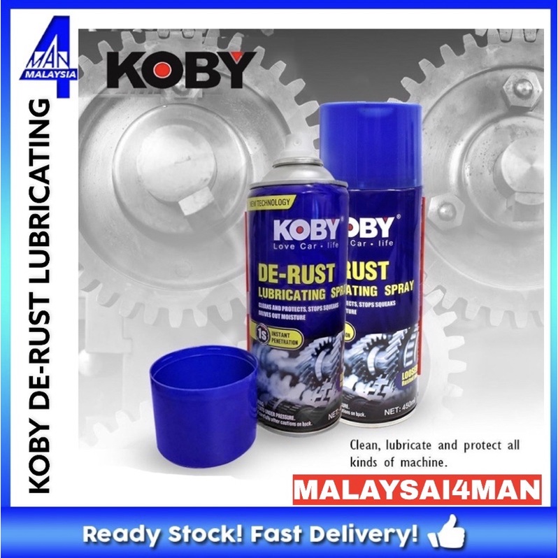 KOBY DE -RUST LUBRICATING SPARTY MULIT USE RUSE REMOVER ANTI RUST 450ML ...