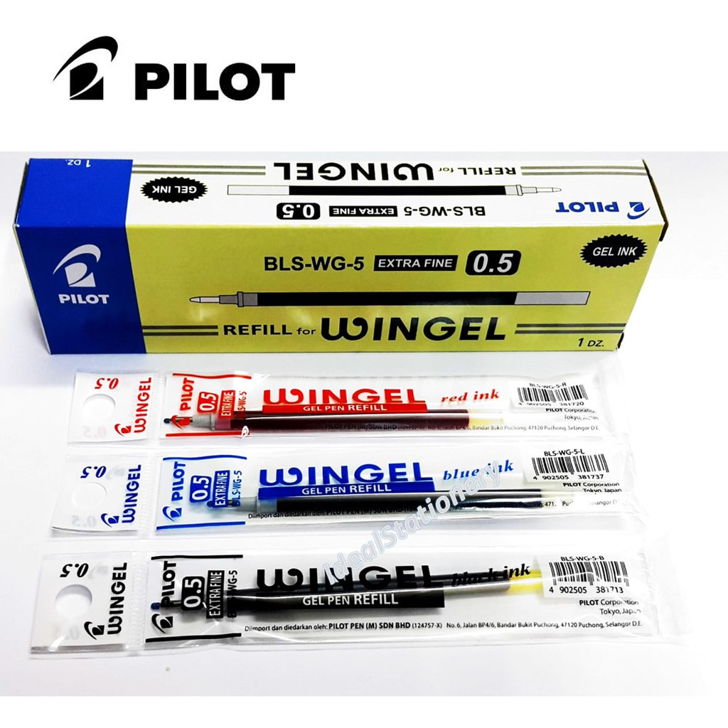 Pilot WinGel Ball Pen Refill (0.5mm/0.7mm) Box of 12pcs | Shopee Malaysia