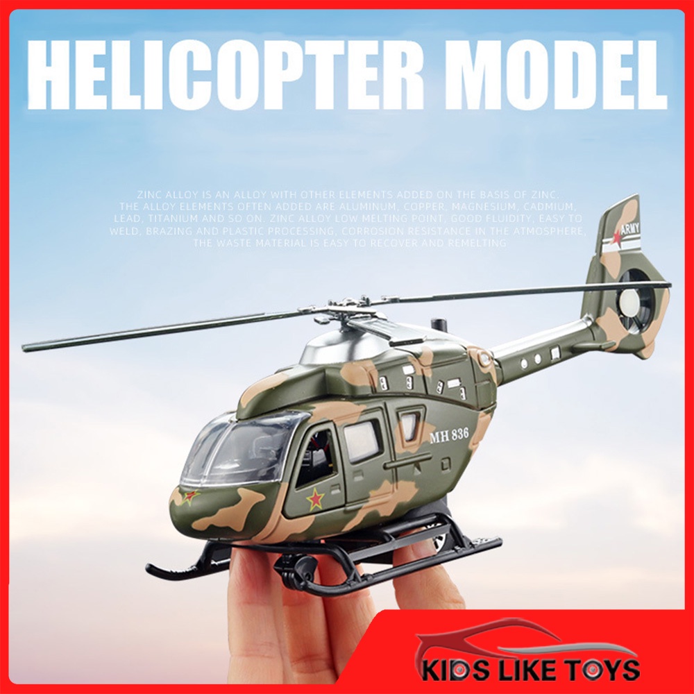 KLT Huey Military Helicopter Airplane Model Toys for Boys Aircraft Toys ...